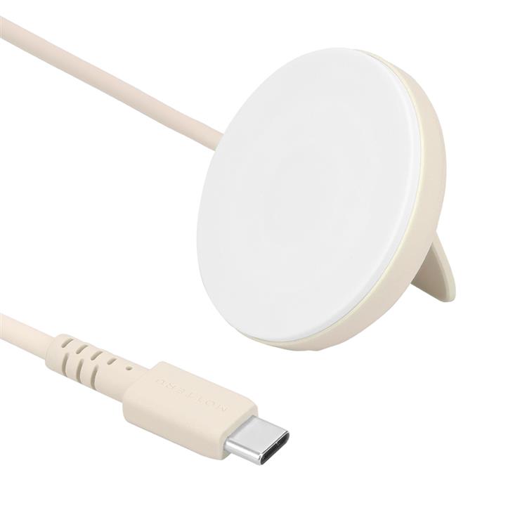 Qi2 マグネット式ワイヤレス充電器 アーモンドミルク Qi2 マグネット式ワイヤレス充電器 アーモンドミルク
