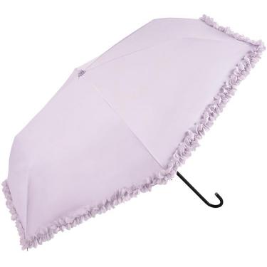 折りたたみ傘 晴雨兼用 遮光 PUヒートカット フリルミニ 折りたたみ傘 晴雨兼用 遮光 PUヒートカット フリルミニ